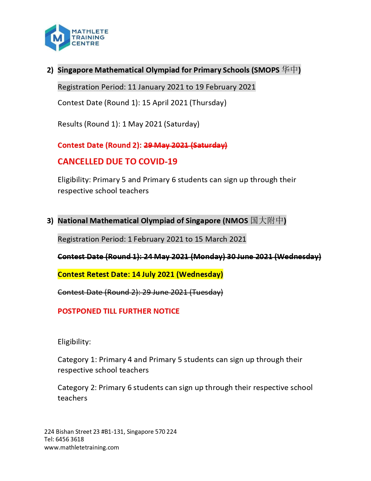 Frequently Asked Questions – Mathlete Training Centre