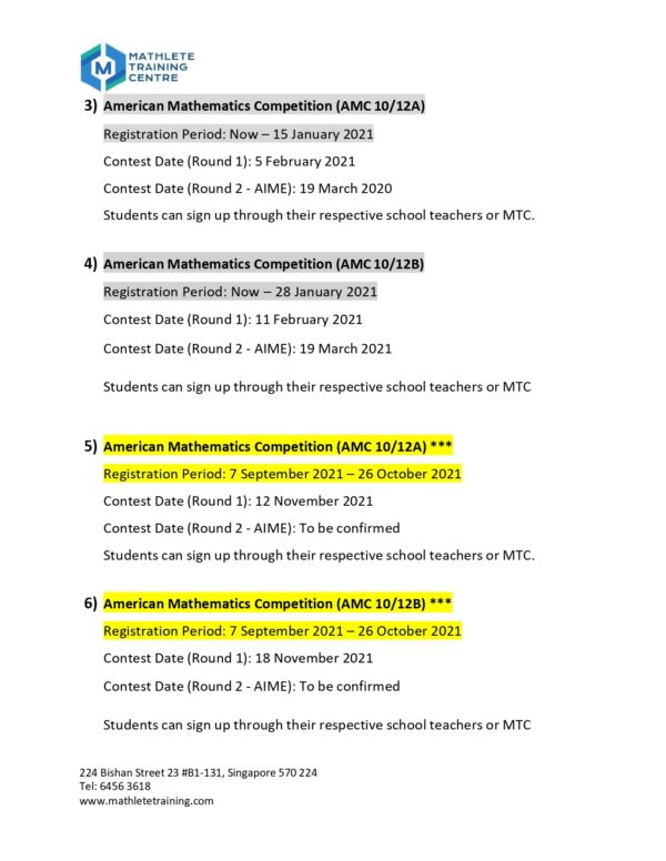 Frequently Asked Questions – Mathlete Training Centre