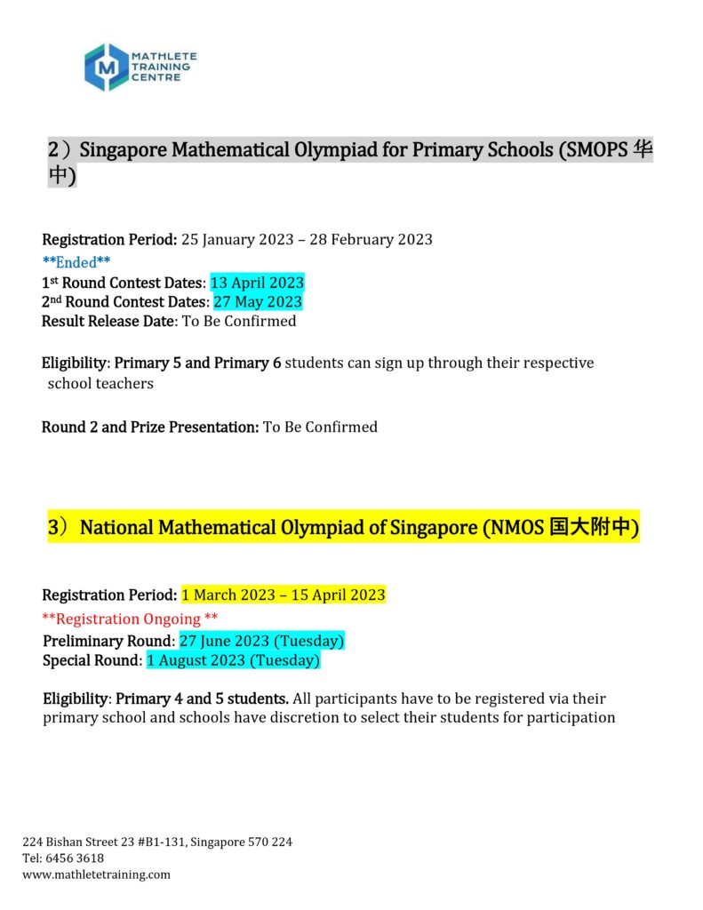 Frequently Asked Questions – Mathlete Training Centre