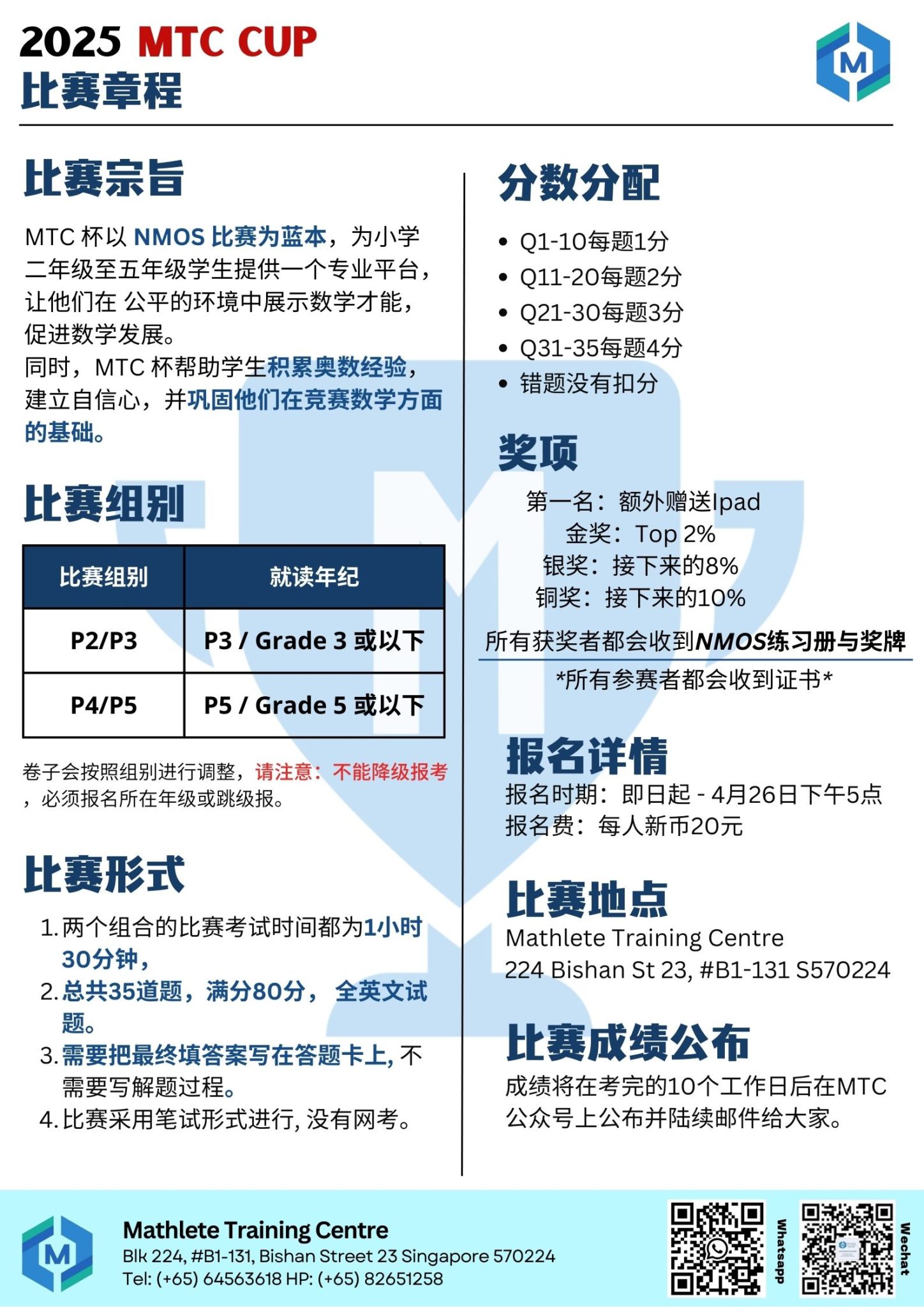 MTC Cup – Mathlete Training Centre